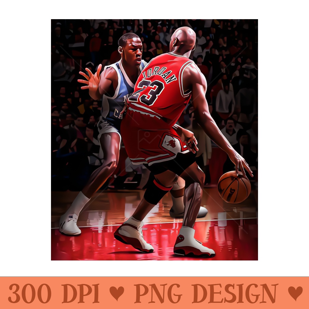 BASKETBALLART JORDAN VS JORDAN - High Resolution PNG Designs | Inspire ...