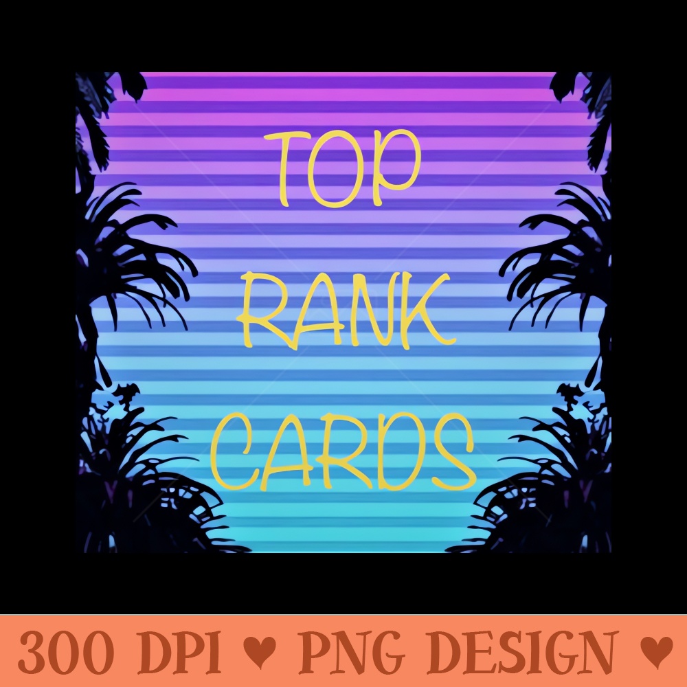 Top Rank Cards - PNG design assets | Inspire Uplift