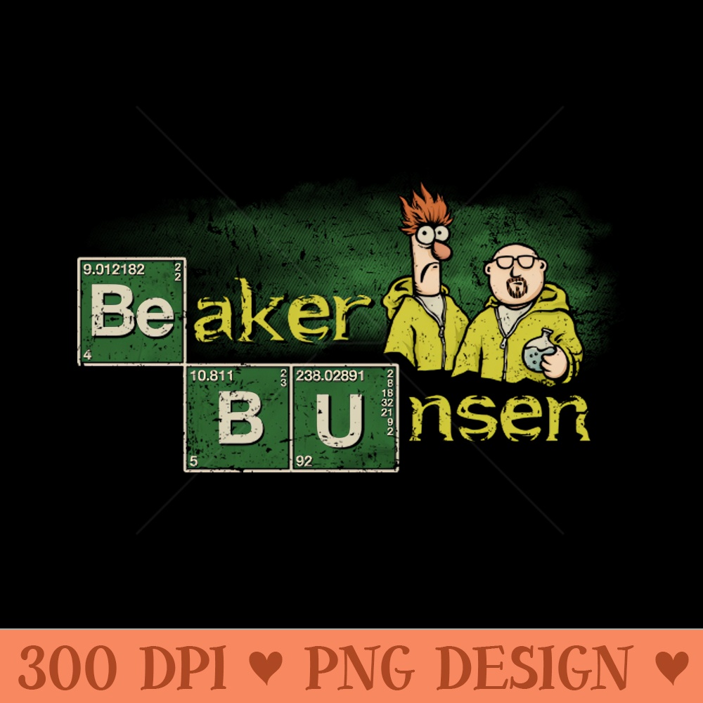 Beaker and Bunsen - Vector PNG Clipart - Inspire Uplift