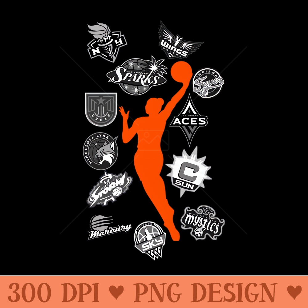 WNBA - PNG Clipart for Graphic Design | Inspire Uplift
