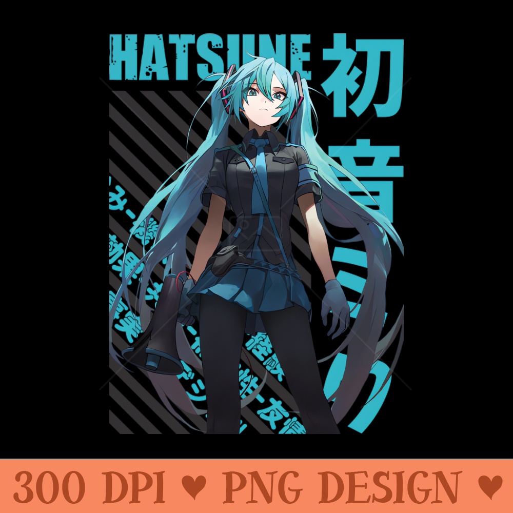 Vocaloid Hatsune Miku - PNG download for graphic design | Inspire Uplift