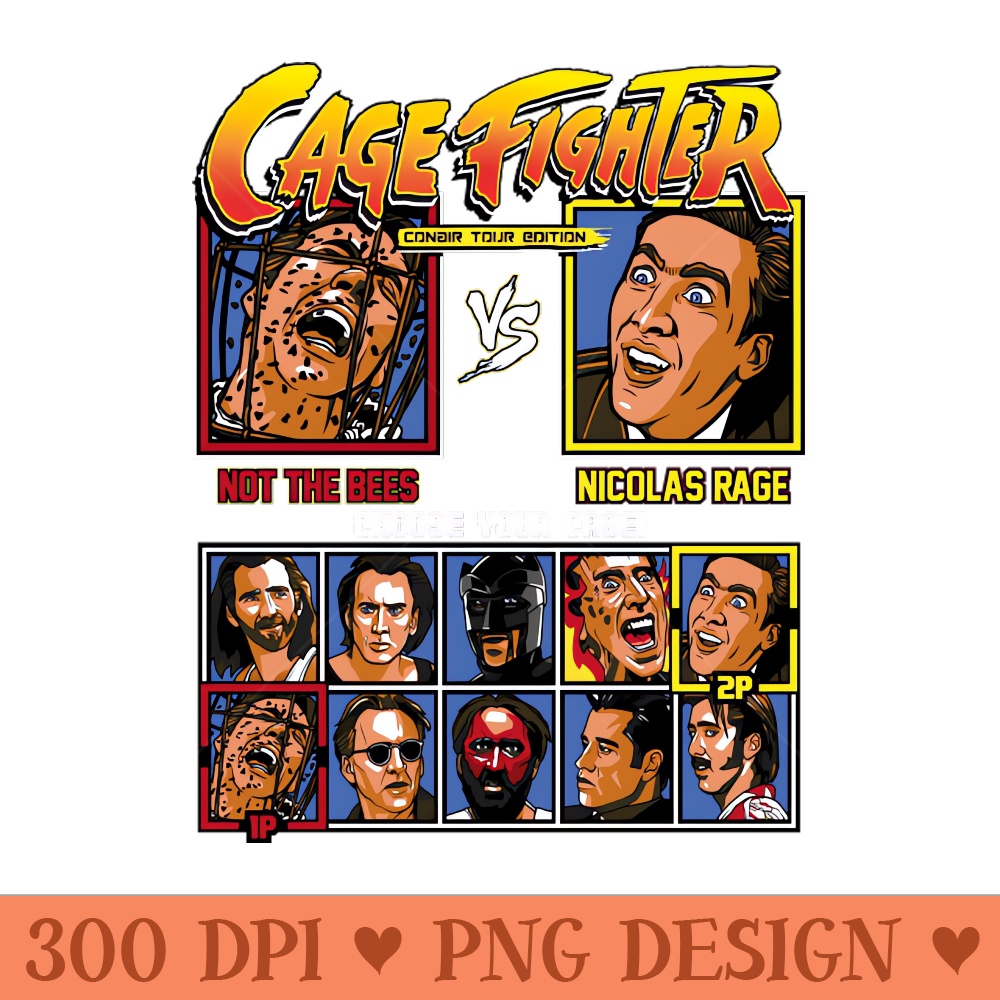 Nicolas Cage Fighter Conair Tour Edition - Exclusive PNG des - Inspire ...