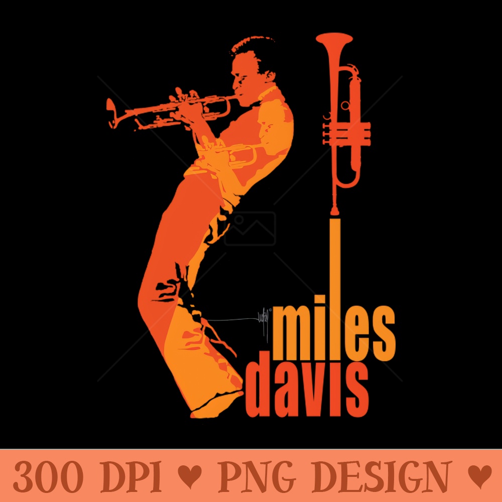 Miles Davis The Legend - PNG design downloads | Inspire Uplift