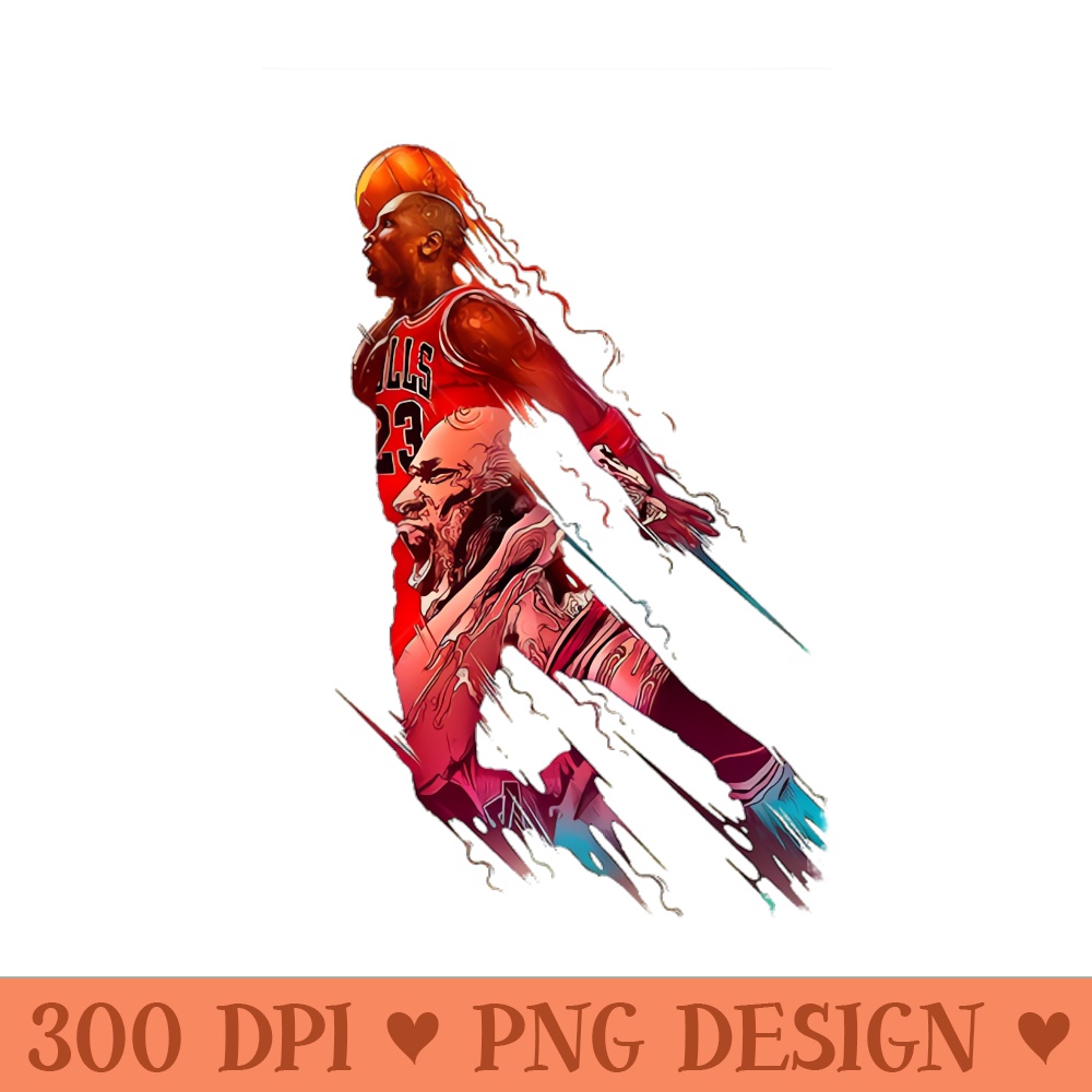 Michael Jordan on fire - PNG Clipart | Inspire Uplift