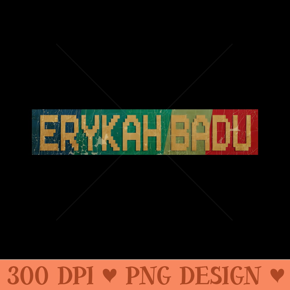 Erykah Badu RETRO COLOR VINTAGE - High Quality PNG Files | Inspire Uplift
