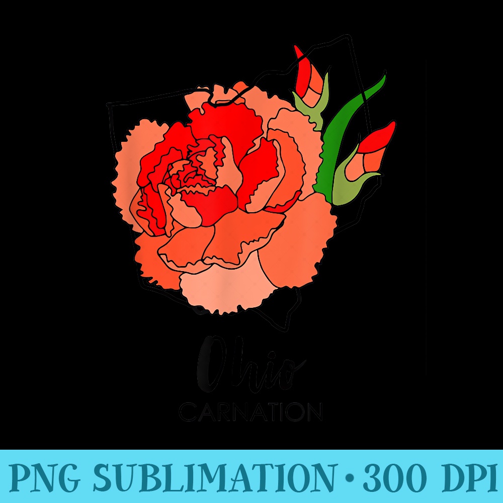 Ohio Carnation Flower - PNG design downloads | Inspire Uplift