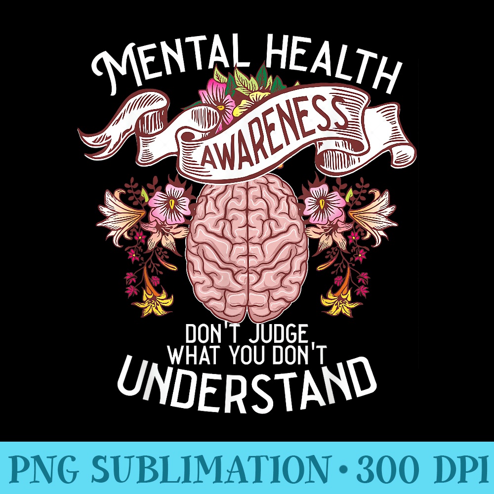 Funny Mental Health Awareness Cute Fight Illness - Printable | Inspire ...