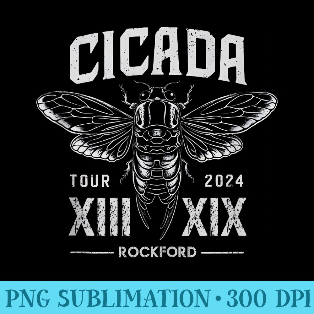 Cicada Tour 2024 Rockford Illinois Broods XIX XIII - PNG Cli | Inspire ...
