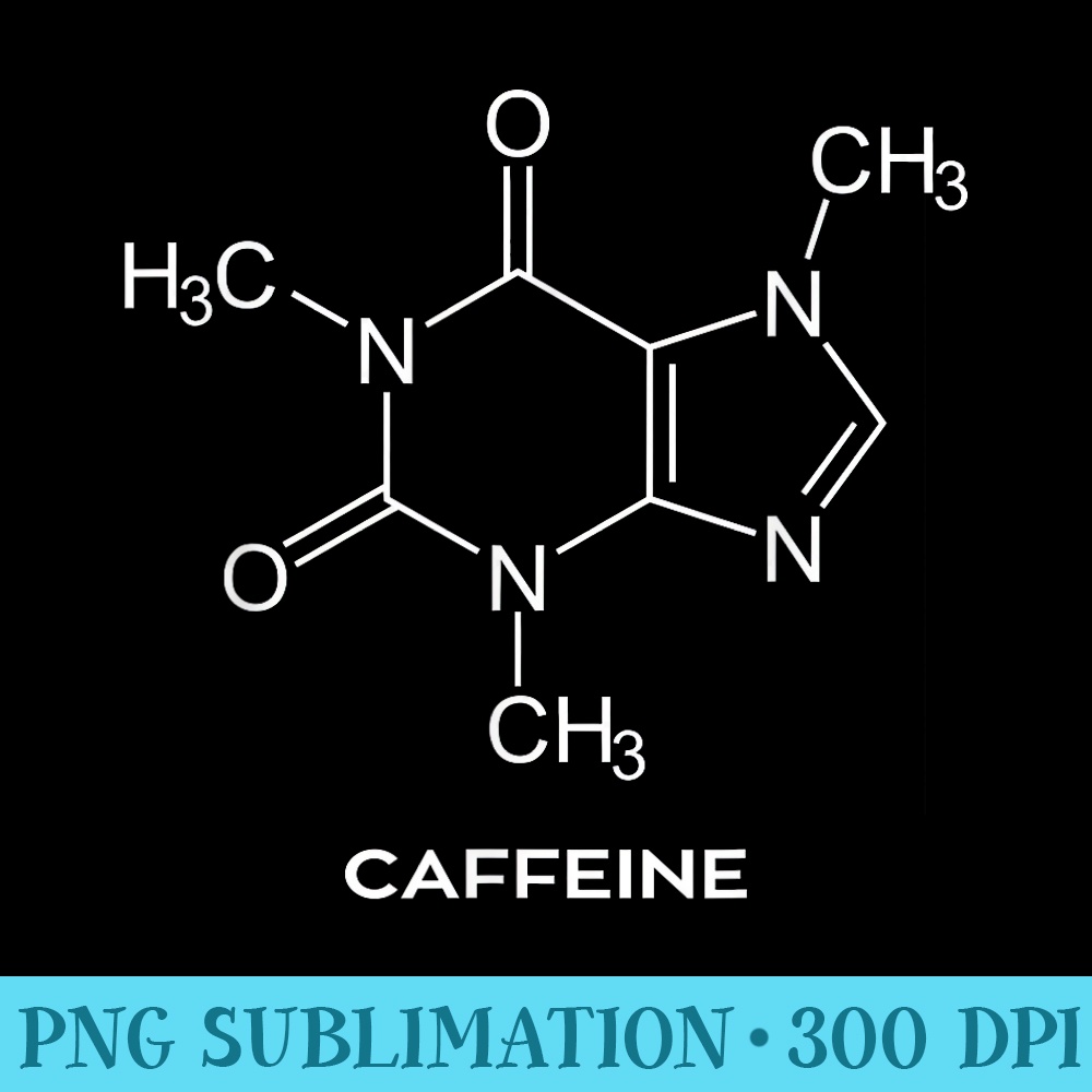 Coffee Chemical Composition Chemistry T - Printable PNG Grap | Inspire ...