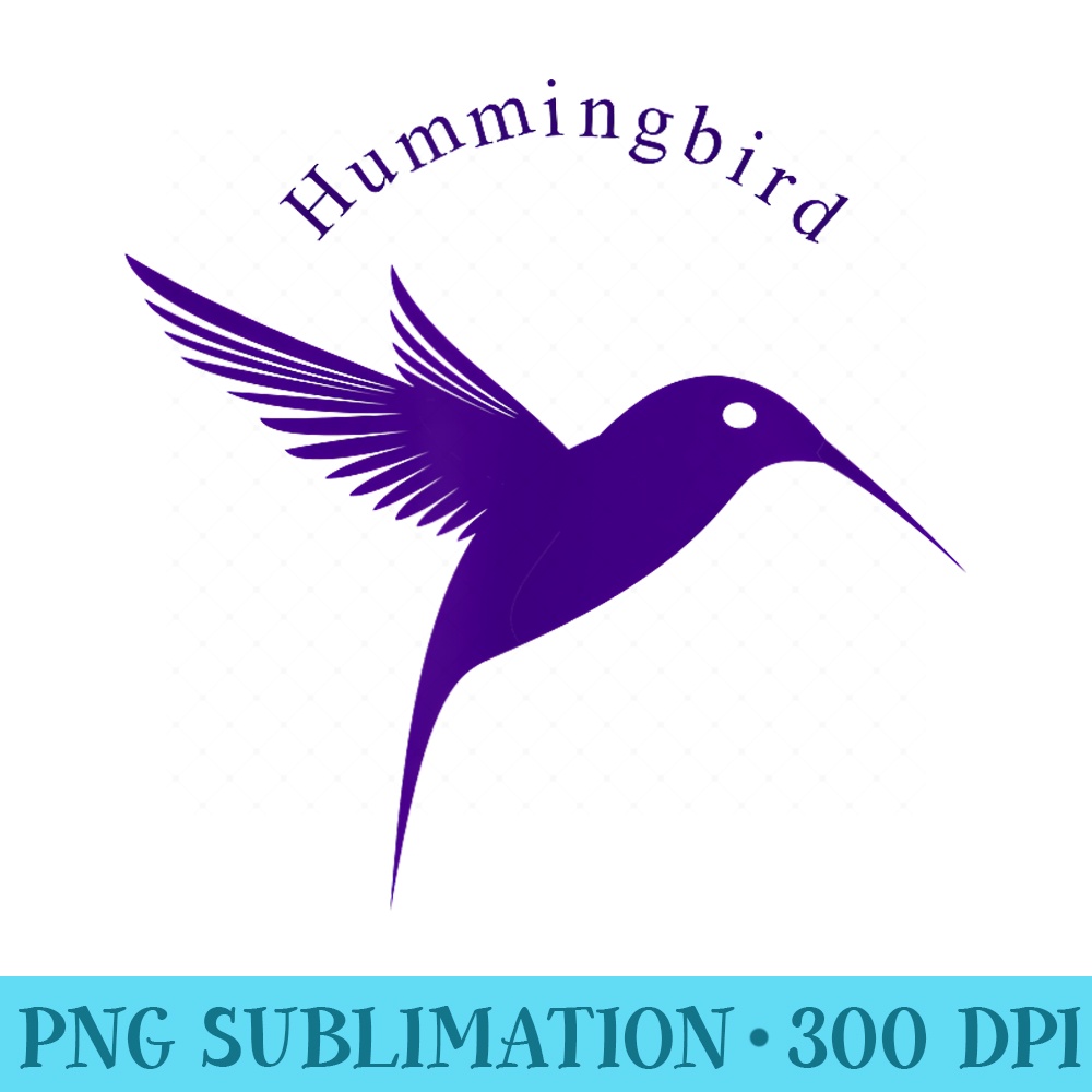 Purple Hummingbird T Bird Lover - Transparent PNG download | Inspire Uplift