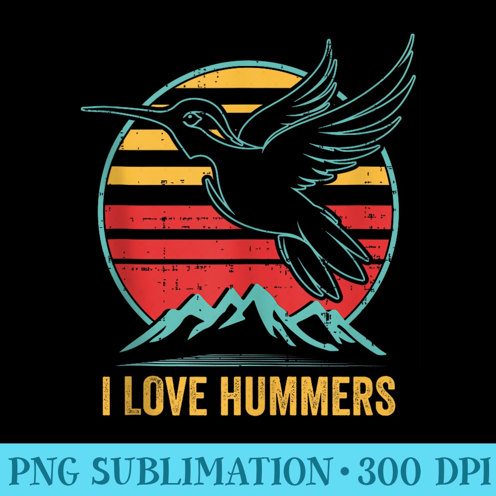 I Love Hummers Colibri Hummingbird - High Resolution PNG Dow | Inspire ...