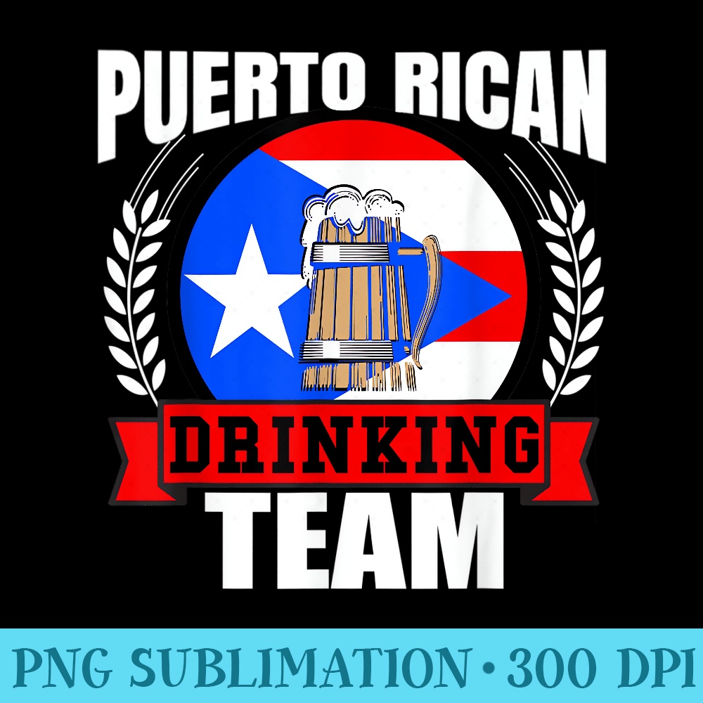 Puerto Rican Drinking Team Puerto Rico Flag Beer Party - PNG | Inspire ...