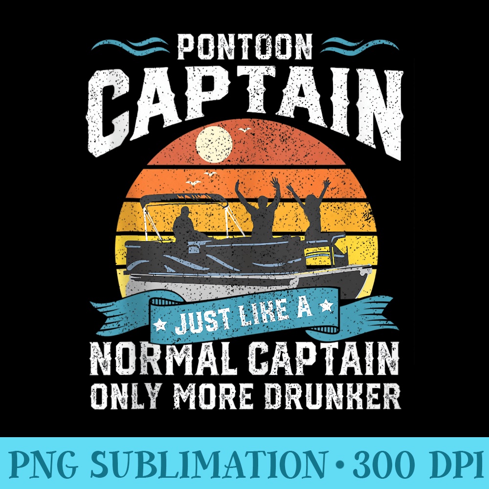 Funny Pontoon Captain Boat Lake Boating Beer For Dad - High | Inspire ...