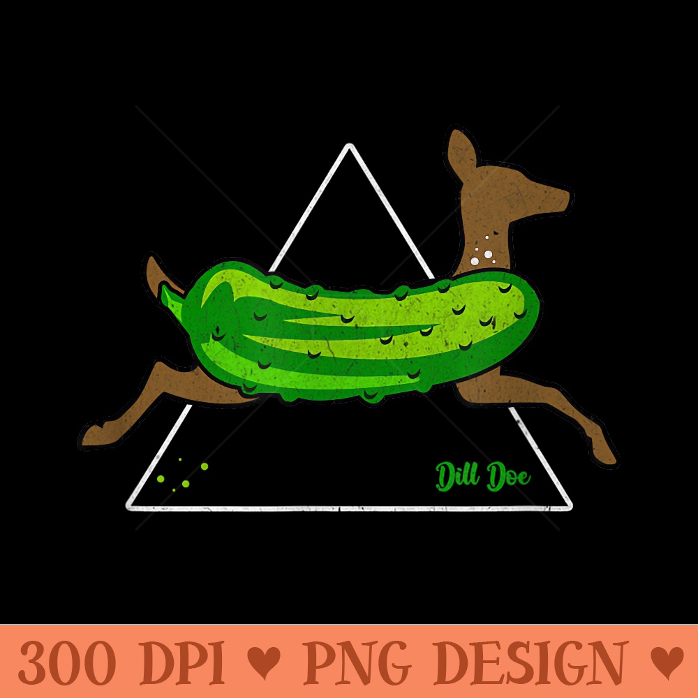 Dill Doe Funny Pickle Deer Mix Up - PNG download with transp | Inspire ...