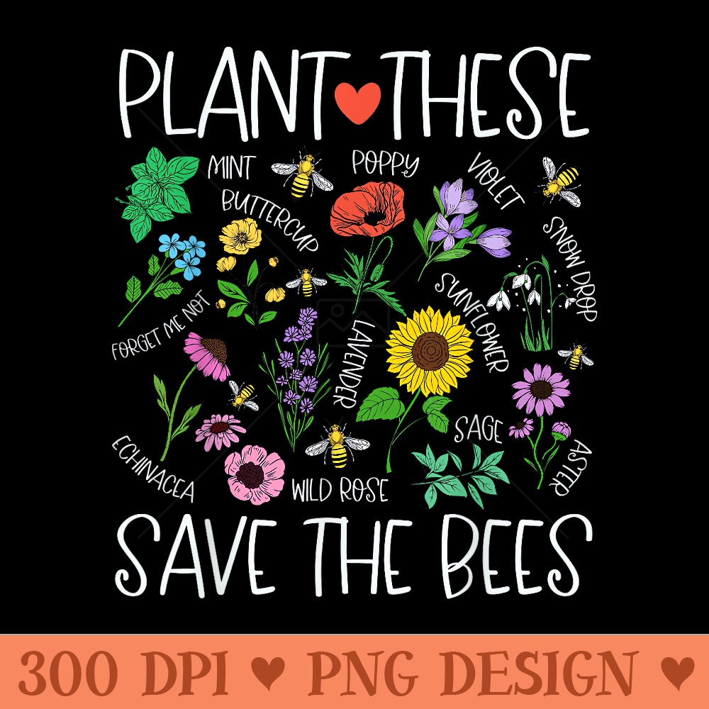 Plant These Save Bees Wildflower Earth Day Support Bee Lover | Inspire ...