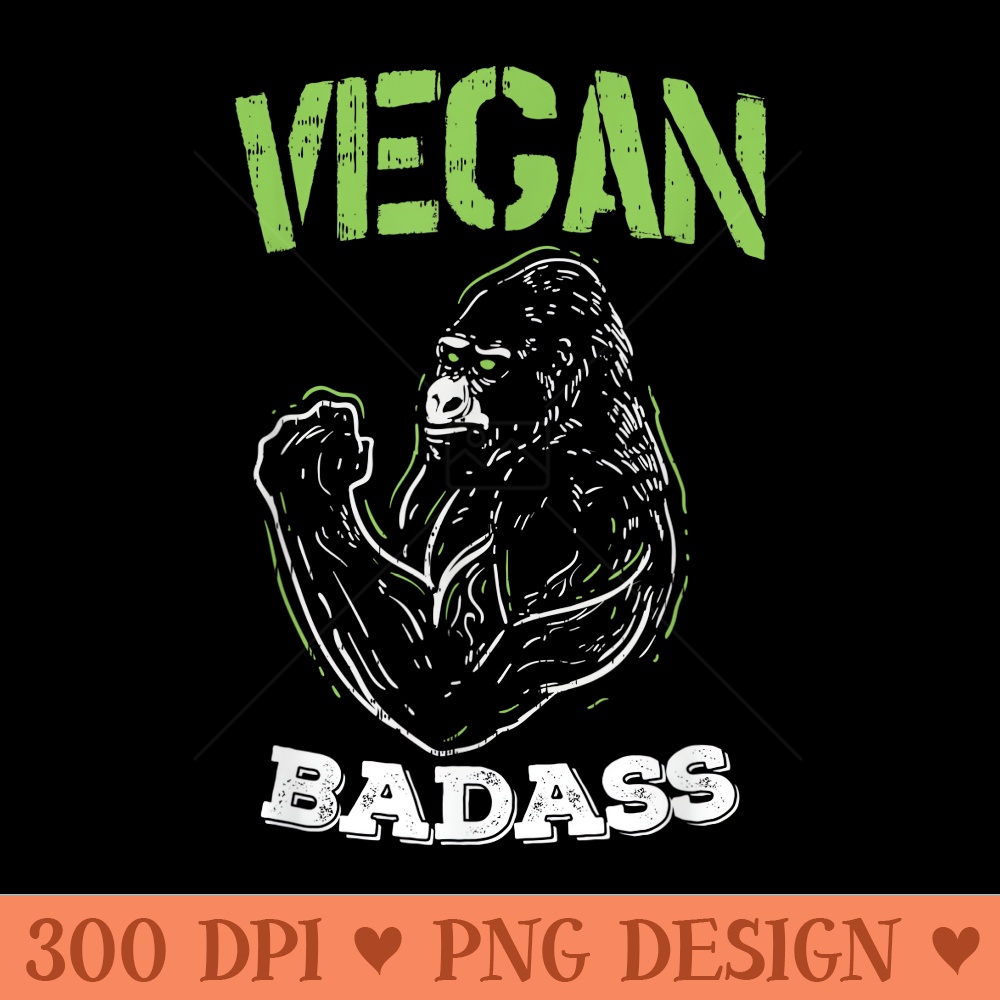 Vegan Badass Plant Powered Muscle Veggie Go Green Fitness - | Inspire Uplift