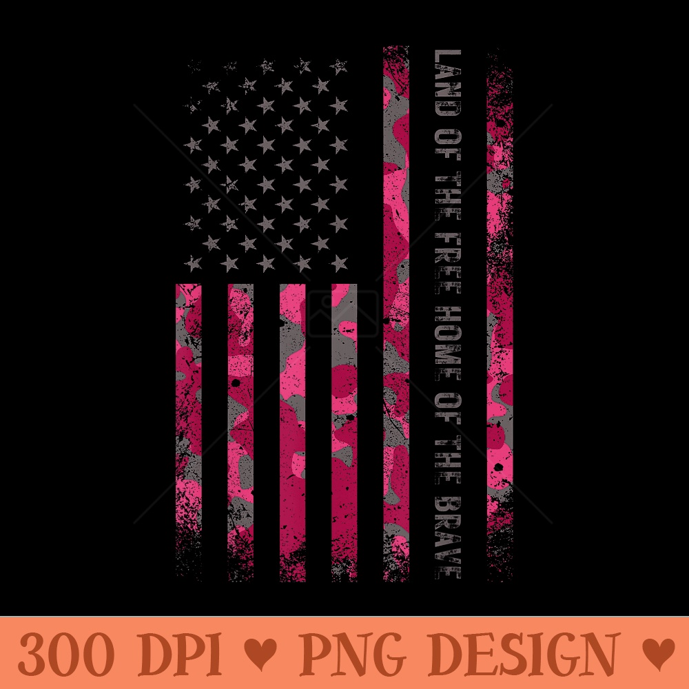 Pink Camo USA Flag Military Camouflage Distressed Grunge - P | Inspire ...