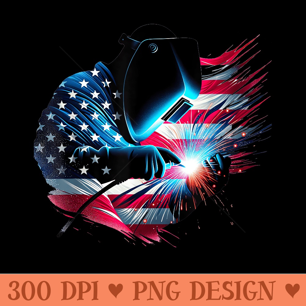 Welder American Flag USA Patriotic Welder Welding - Unique P | Inspire ...