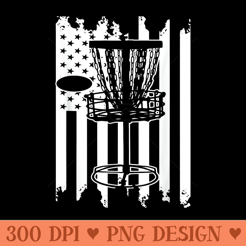Disc golf USA Flag - Ready To Print PNG Designs | Inspire Uplift