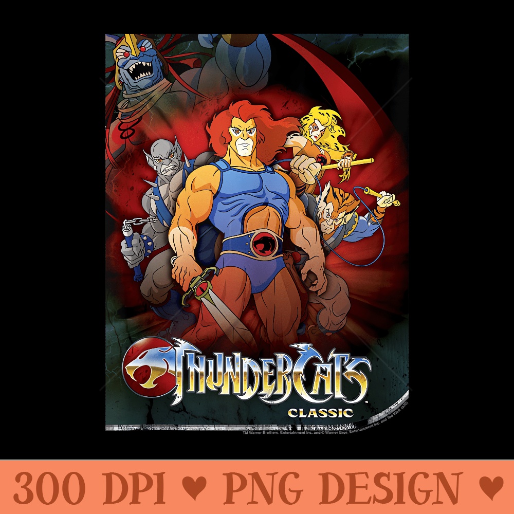 ThunderCats Classic Group Shot Poster - Clipart PNG | Inspire Uplift