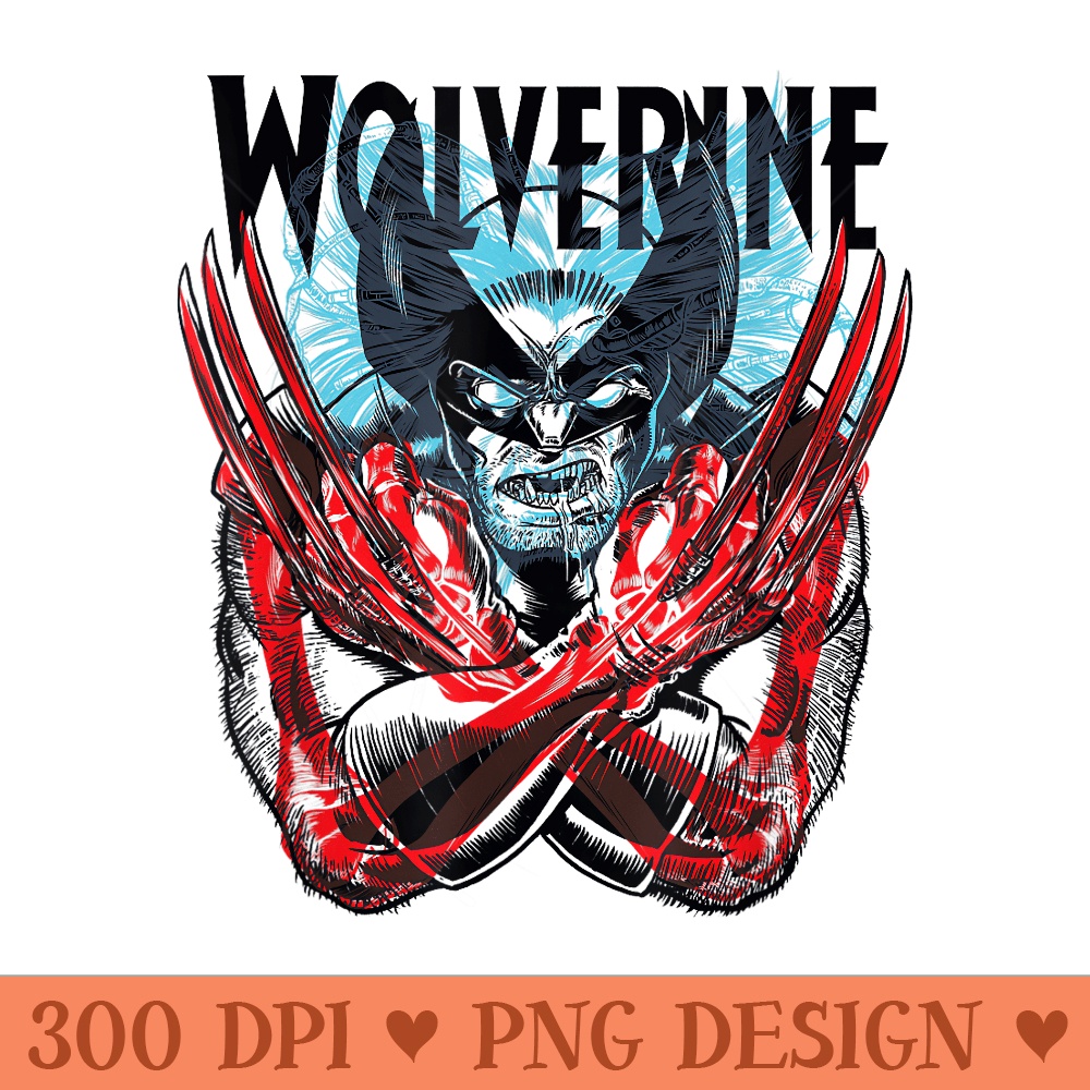 Marvel XMen Mutant Wolverine Claws XRay Retro T - Sublimatio | Inspire ...