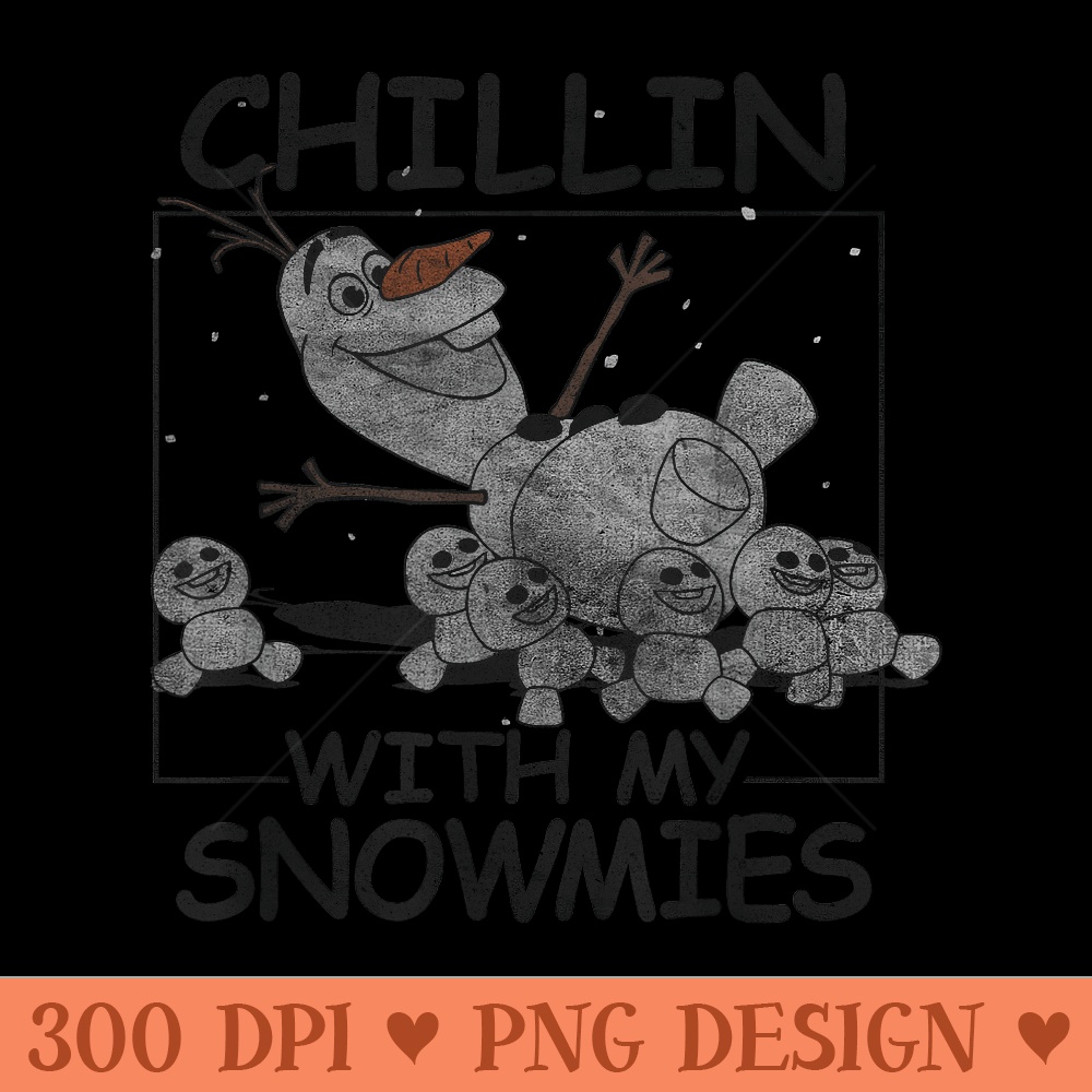 Disney Frozen Olaf Chillin With My Snowmies Portrait - PNG d | Inspire ...