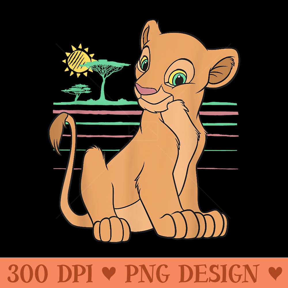 Disney The Lion King Young Nala 90s T - Design PNG template | Inspire ...