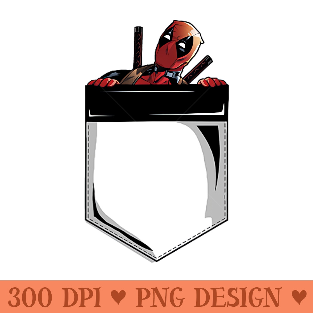 Marvel Deadpool Peekaboo Faux Pocket Graphic T - High Resolu | Inspire ...