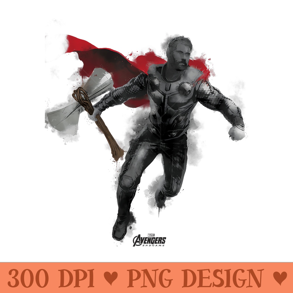 Marvel Avengers Endgame Thor Spray Paint Graphic - High Reso | Inspire ...