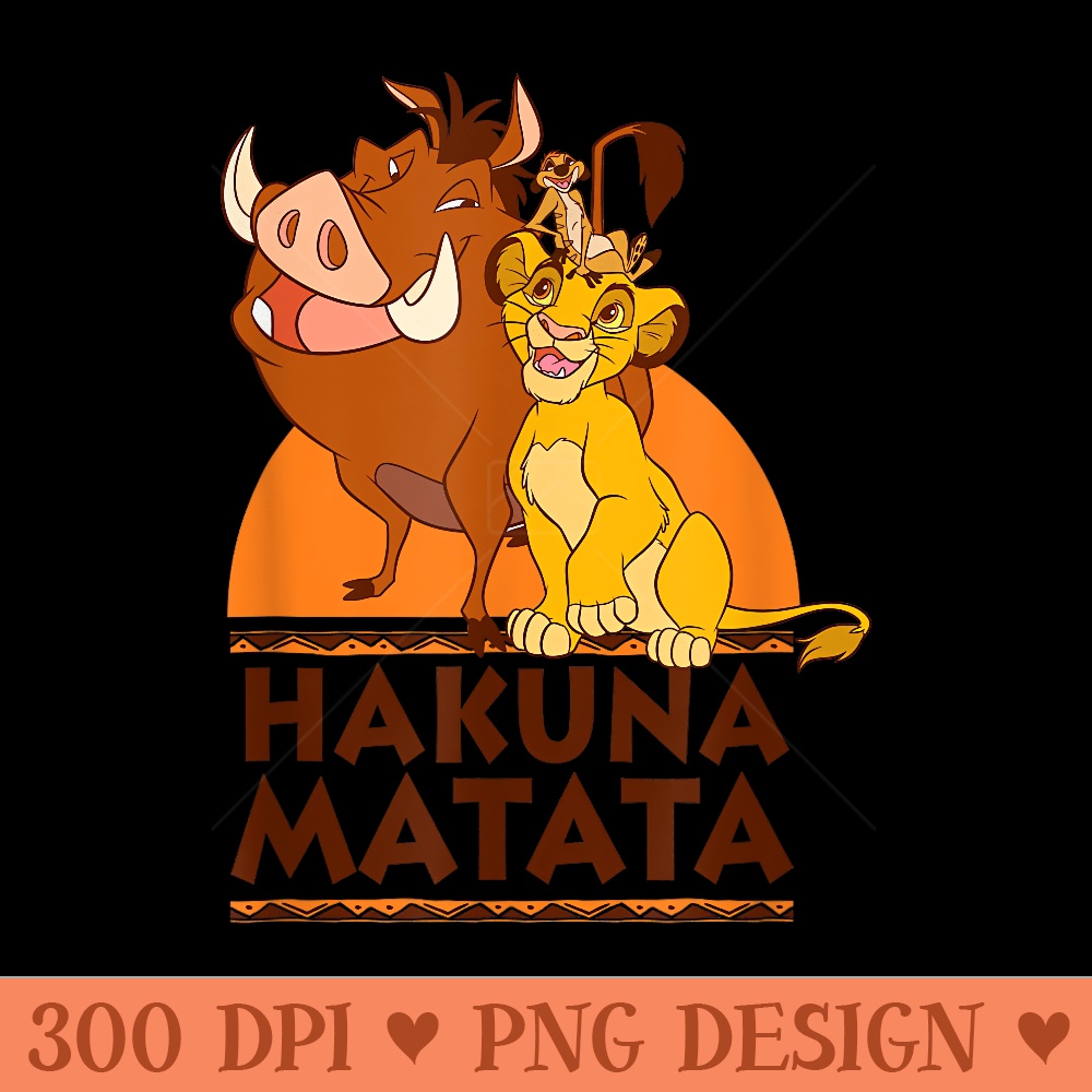 Disney The Lion King Hakuna Matata Simba Timon Pumbaa Shot - | Inspire ...