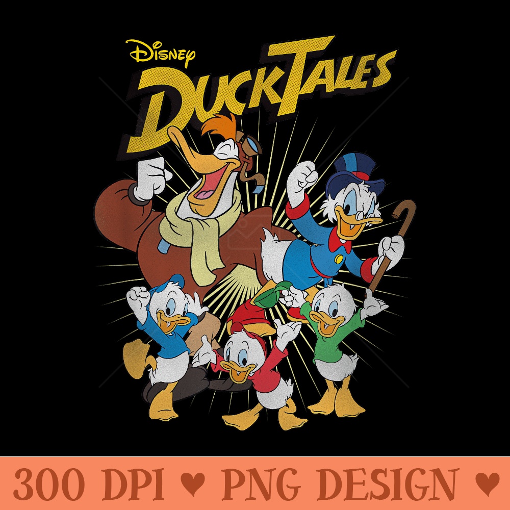 Disney DuckTales Main Characters Full Of Joy Group Shot - Ve | Inspire ...