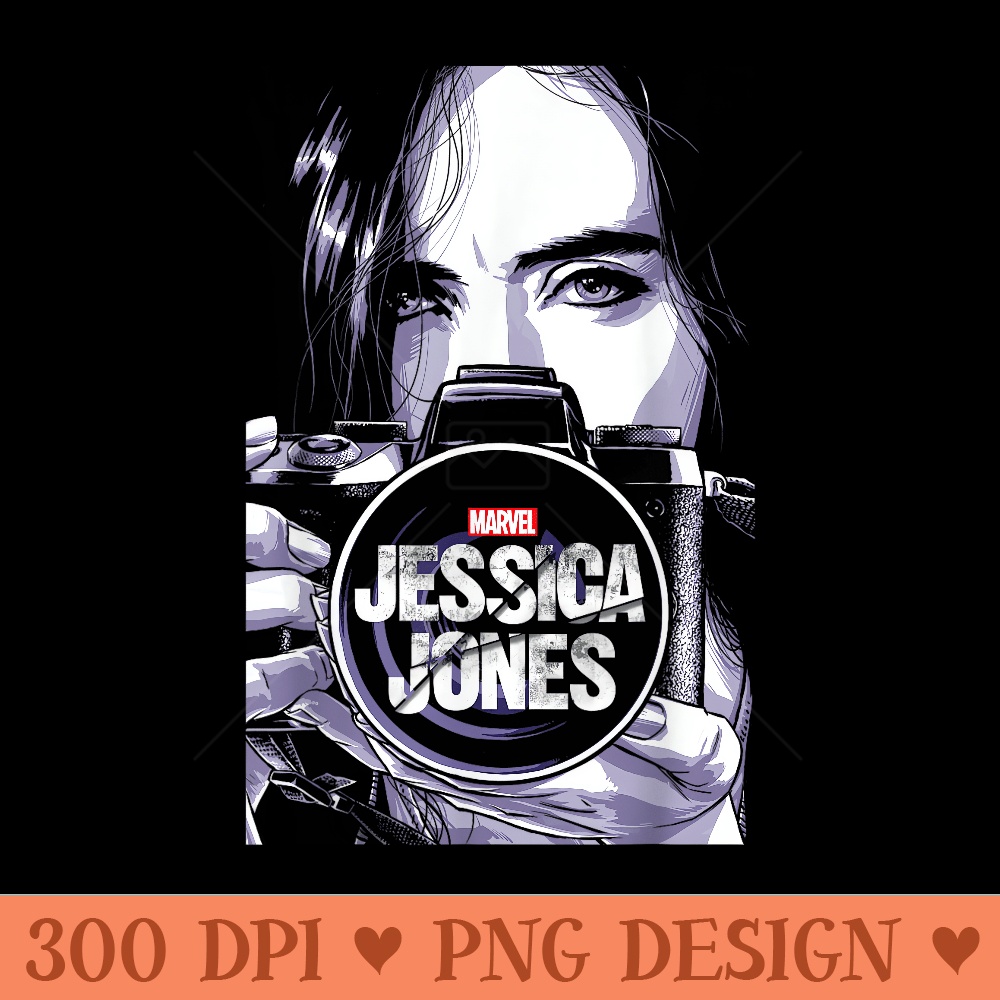 Marvel Jessica Jones Camera T - PNG design downloads | Inspire Uplift