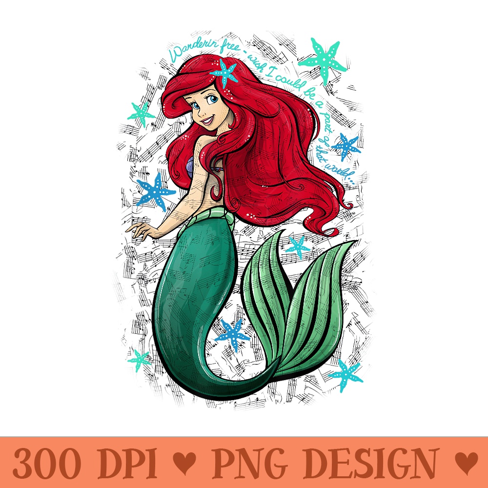 Disney The Little Mermaid Ariels Song Music Notes - Vector P | Inspire ...