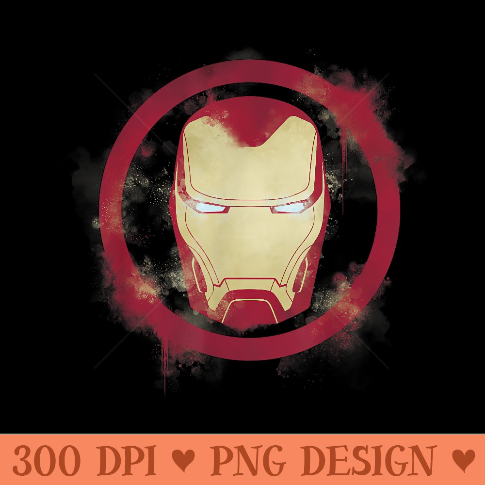Marvel Avengers Endgame Iron Man Spray Paint Logo - PNG down | Inspire ...
