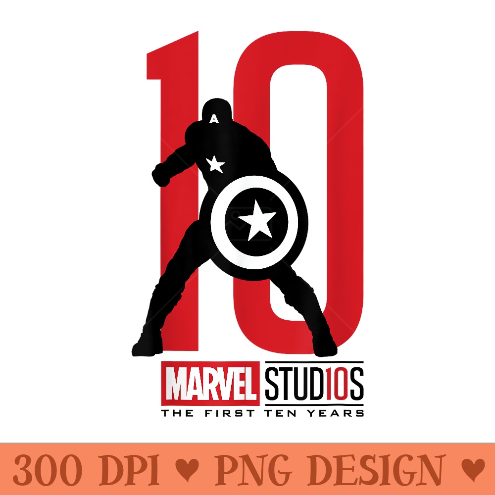 Marvel Studios 10 Years Captain America Graphic T - Beautifu | Inspire ...