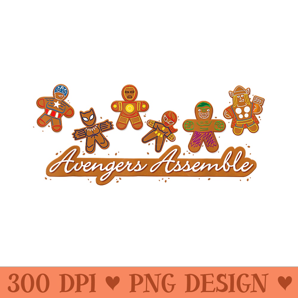 Marvel Avengers Assemble Gingerbread Cookies Holiday - Digit | Inspire ...
