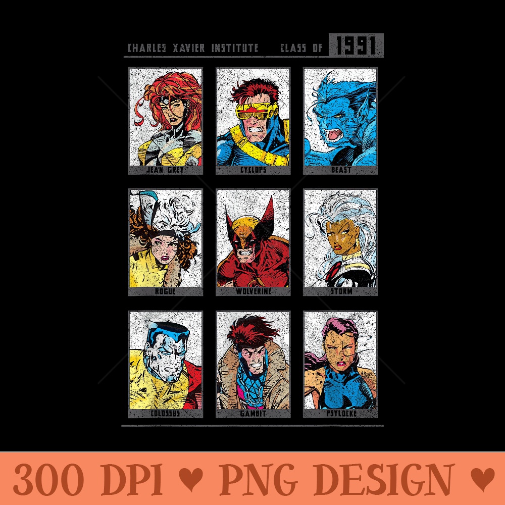 Marvel XMen Charles Xavier Institute Class Of 1991 Yearbook | Inspire ...