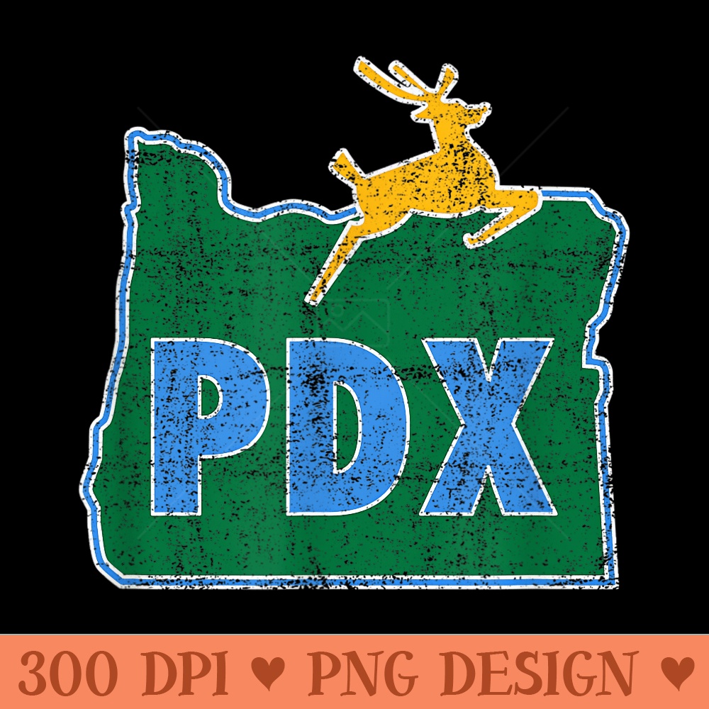 Portland Oregon Sign PDX Flag Distressed Portland Oregon - P | Inspire ...