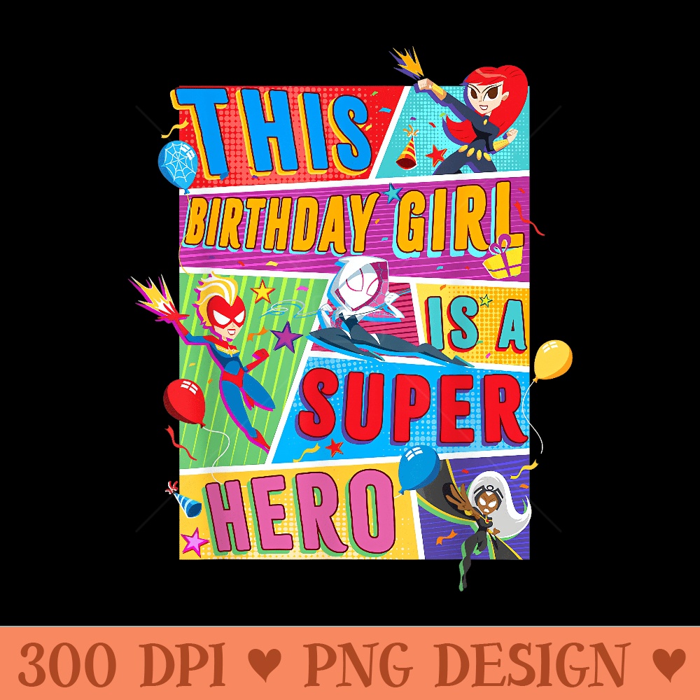 Marvel Avengers This Birthday Girl Is A Super Hero - Mug Sub | Inspire ...