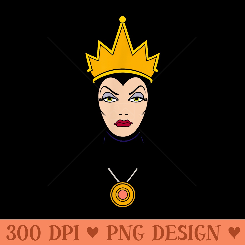 Disney Villains Evil Queen Big Face - PNG Art Files | Inspire Uplift