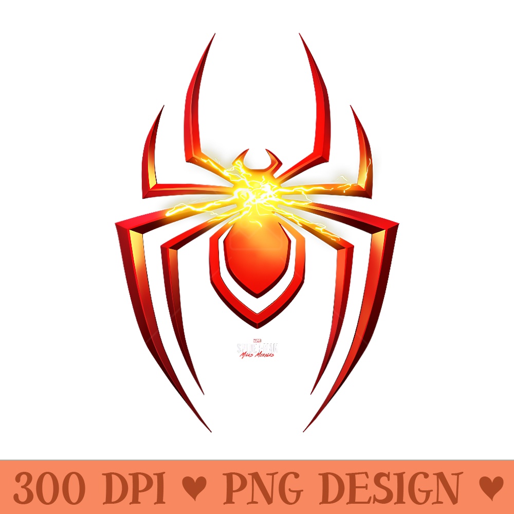 Marvel SpiderMan Miles Morales Electrified Logo - Vector PNG | Inspire ...