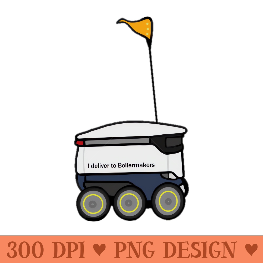 Starship Robot Purdue - Download Transparent Graphic | Inspire Uplift