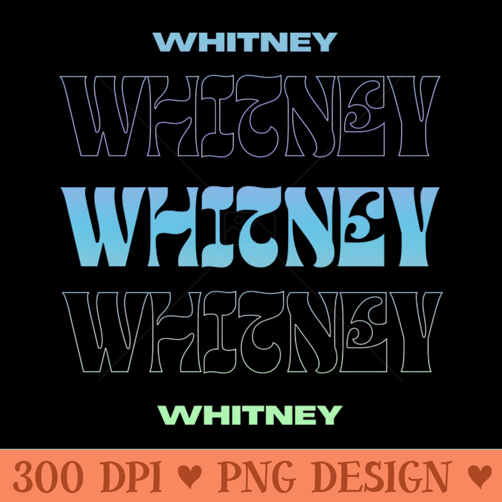 Whitney Typography Fan Art Design - PNG Vector Download | Inspire Uplift