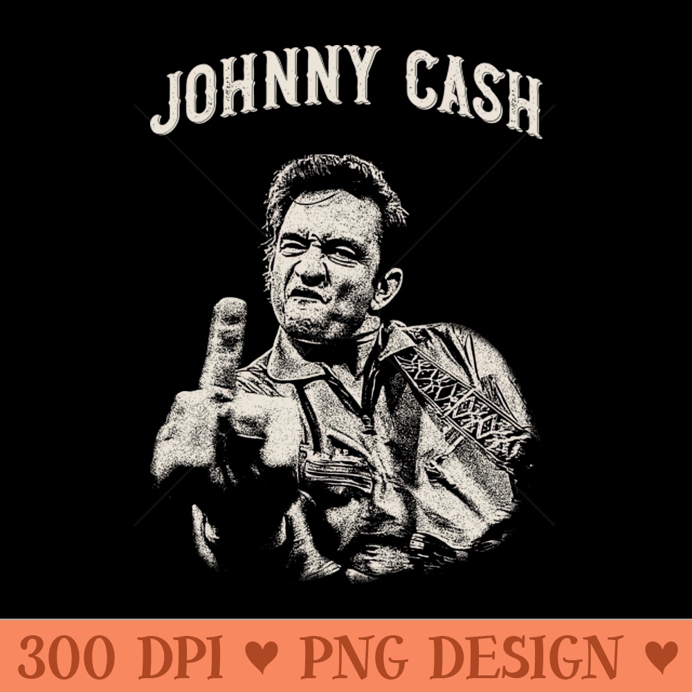 Johnny Cash - Transparent PNG Artwork | Inspire Uplift