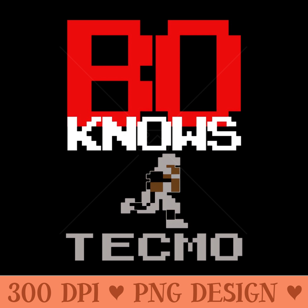 Bo Knows Tecmo - High Quality PNG Picture | Inspire Uplift