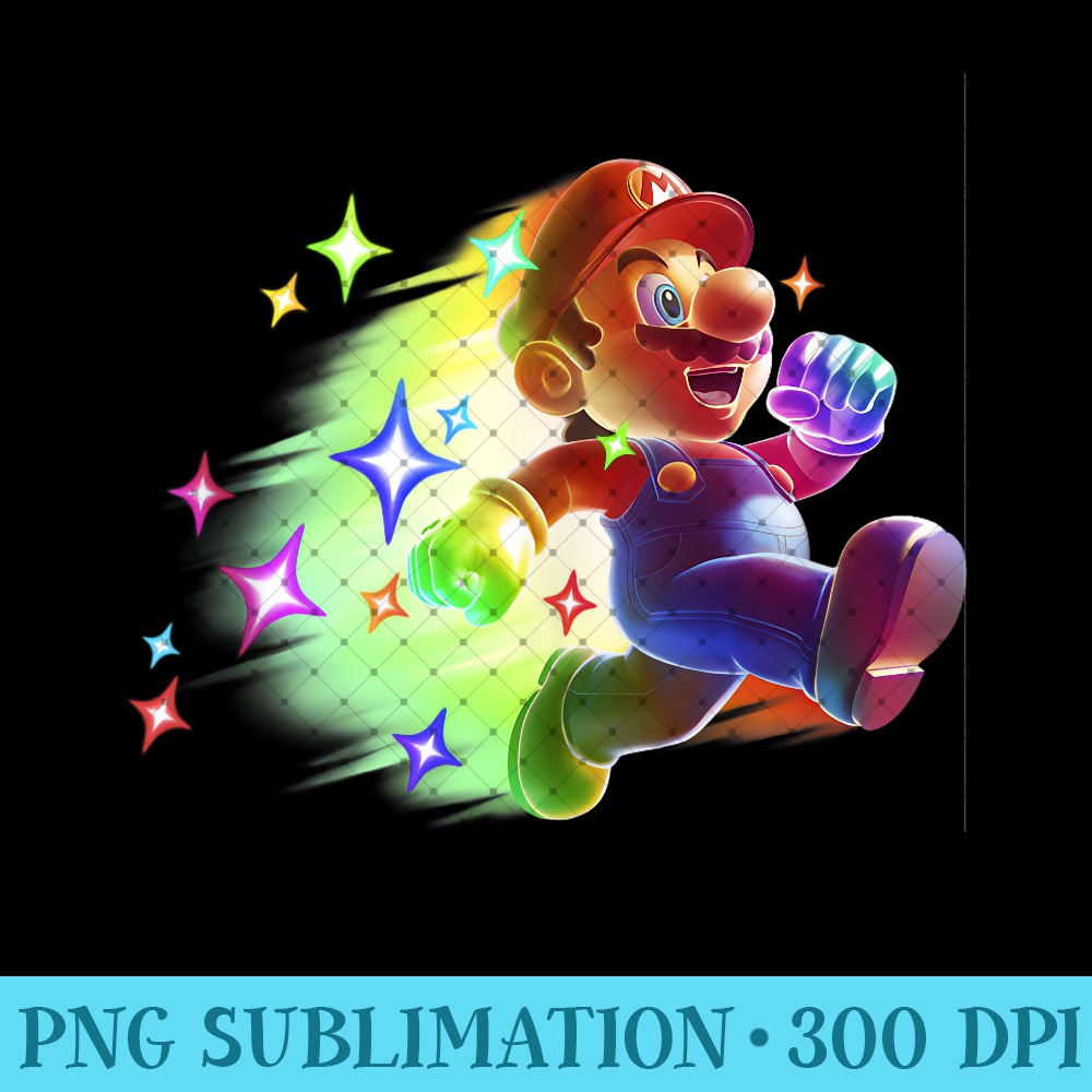 Super Mario Pride Mario Rainbow Jump - PNG Templates - Inspire Uplift