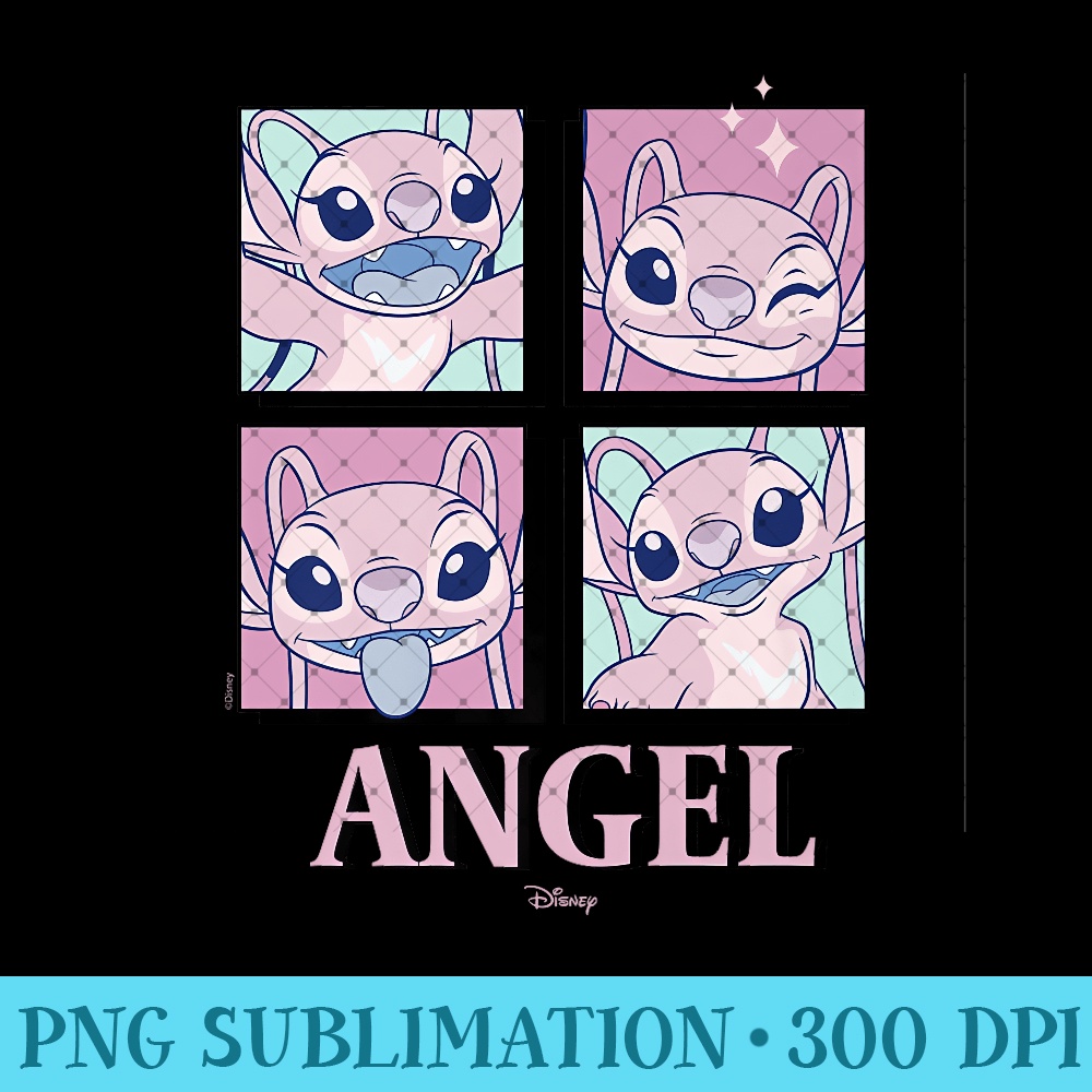 Lilo & Stitch - Angel Grid Premium - Exclusive PNG designs | Inspire Uplift
