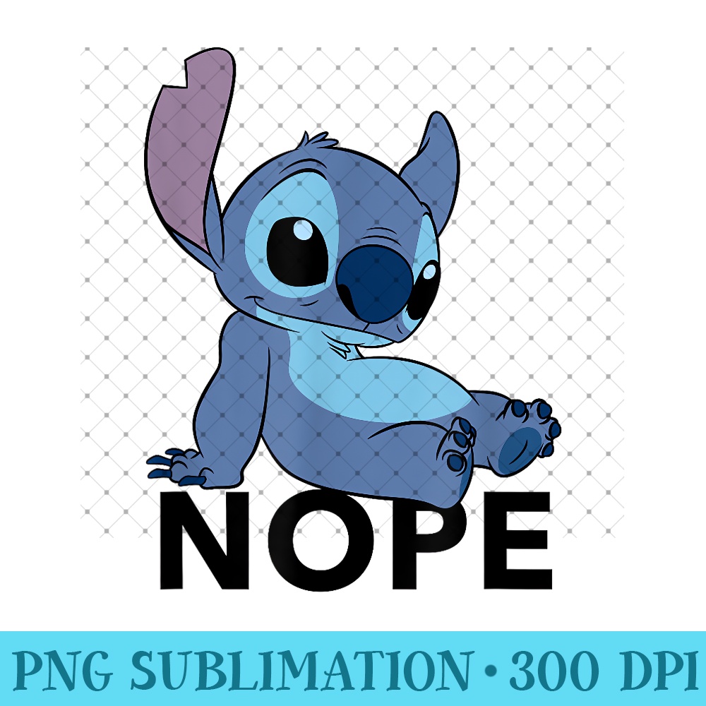 Disney Lilo & Stitch Nope Not In The Mood Stitch Chest Logo | Inspire ...