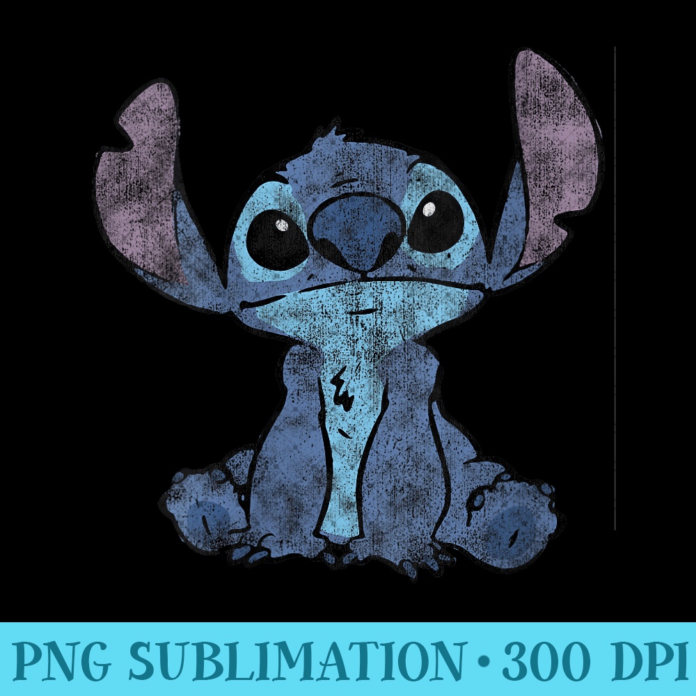Womens Disney Lilo & Stitch Distressed Stitch Portrait - Uni | Inspire ...