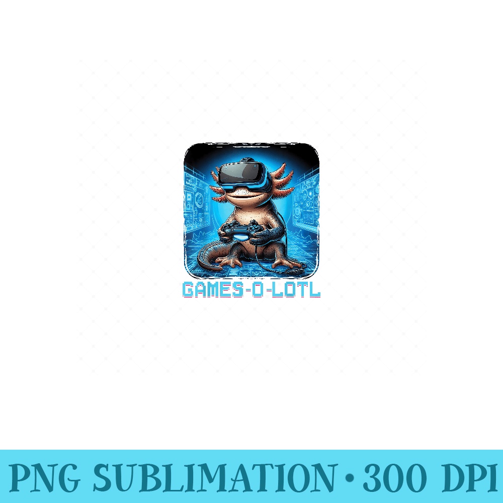 GamesOLotl Axolotl Playing Console Video Games Axolotl - PNG | Inspire ...